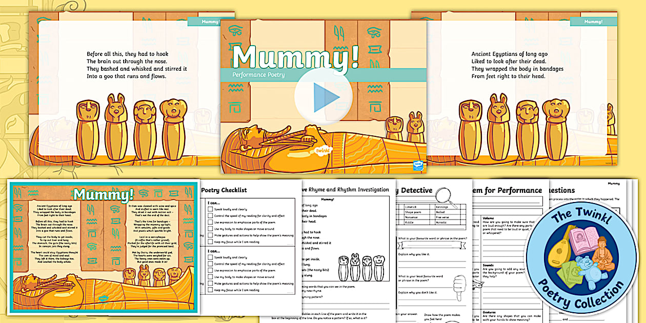'Mummy!' – Ancient Egypt Mummification Poem for KS2